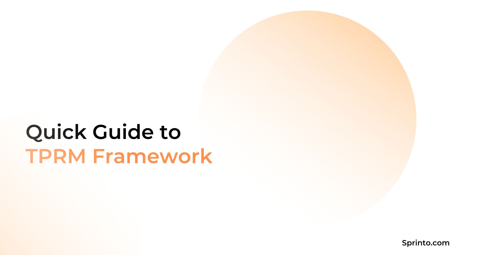 How To Implement Tprm Framework Sprinto